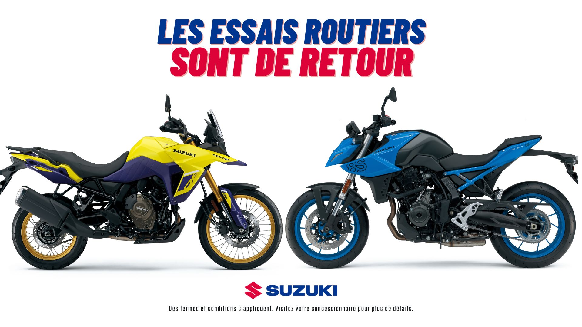 Les Essais Routiers Suzuki Sont de Retour - Suzuki Canada Inc.